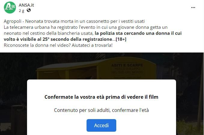 Neonata trovata morta in un cassonetto ad Agropoli ma la notizia è una ... Neonata trovata morta in un cassonetto ad Agropoli ma la notizia è una ...