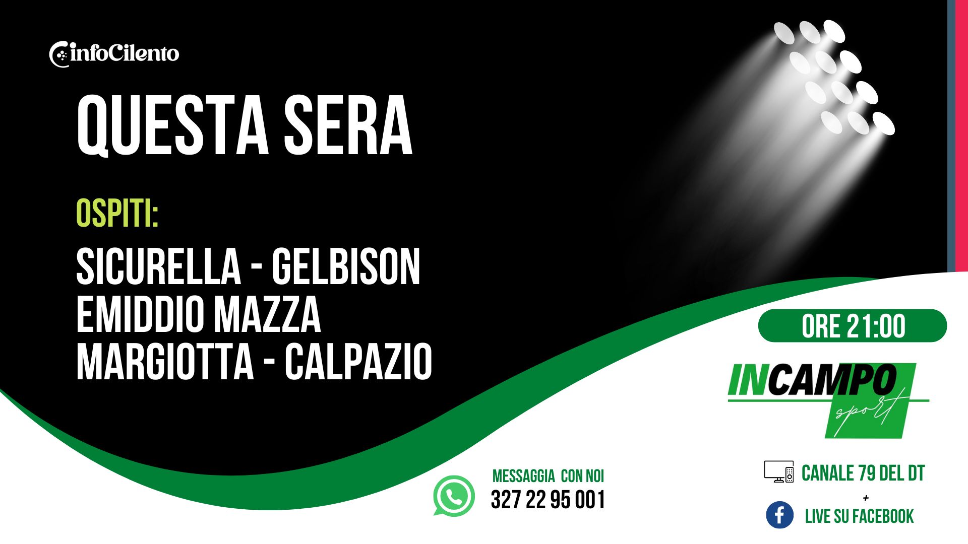 InCampo, torna l'approfondimento sul calcio dilettantistico - InfoCilento