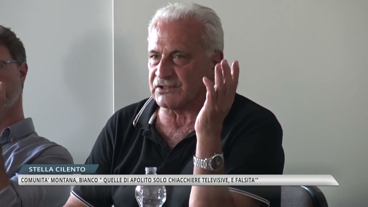 Stella Cilento, Comunità montana Alento Monte Stella, Bianco: "Quelle ...