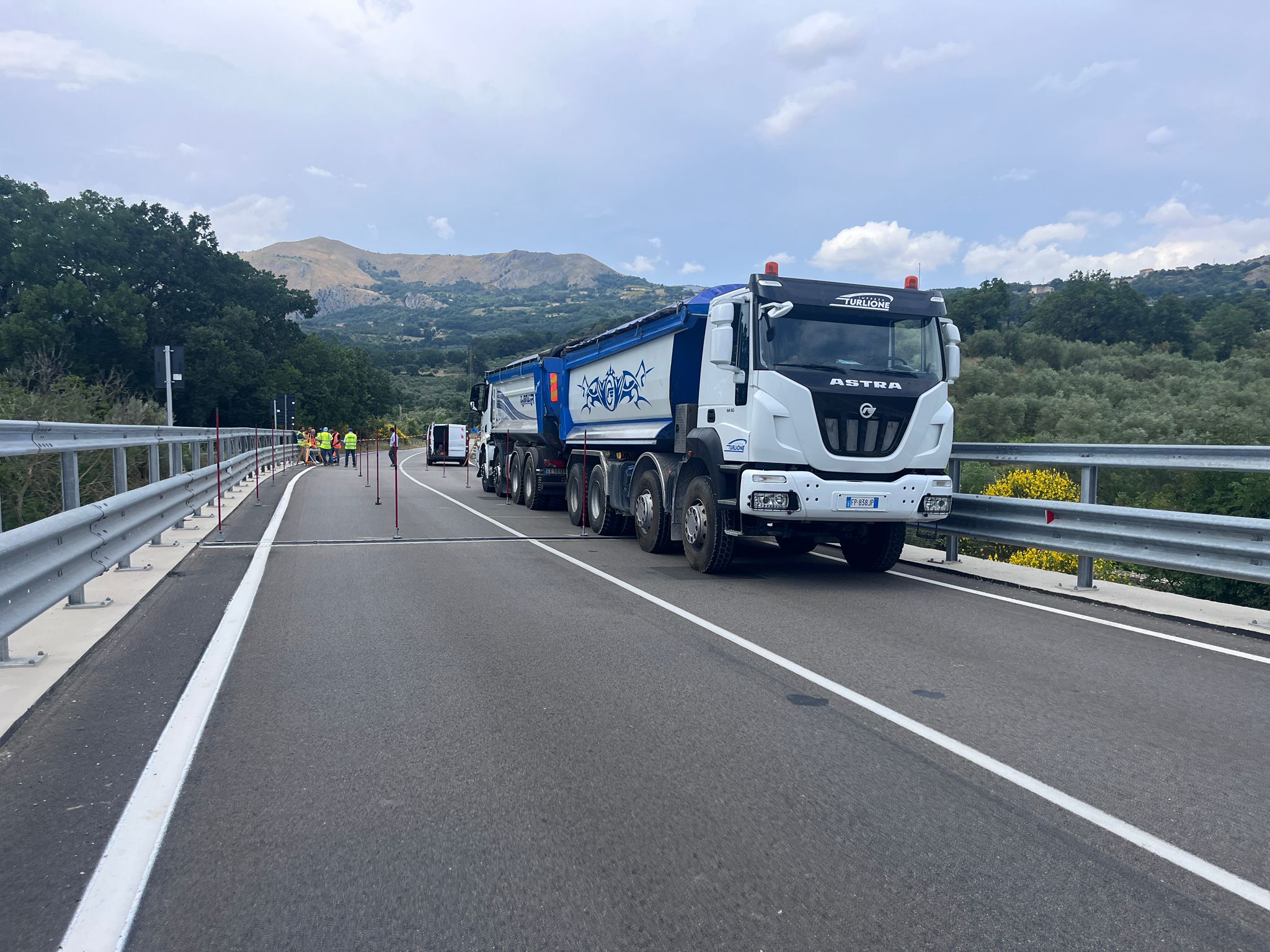 Prove di carico sulla statale 19TER: interventi completati sul ponte ...